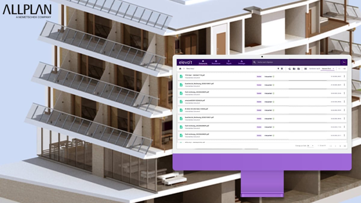 Allplan verkündet Partnerschaft mit KI-Startup elevait | Der Facility ...