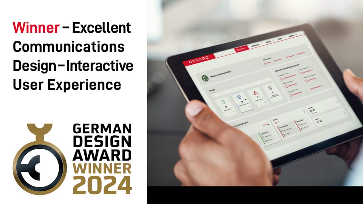 Roboter-App von Nexaro gewinnt German Design Award 2024 | Der Facility ...