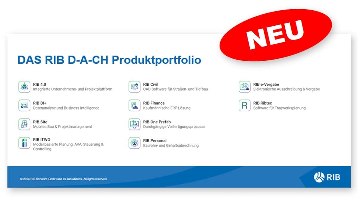 RIB-Softwarelösungen mit neuem Namen | Der Facility Manager - Gebäude ...
